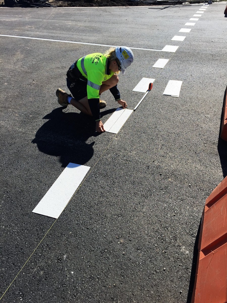 Our Road Marking Services Include Preformed Thermoplastic Signs